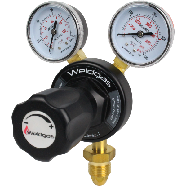 Premium Single Stage 2 Gauge Argon/Co2 Bottom Entry 300 Bar Regulator ...