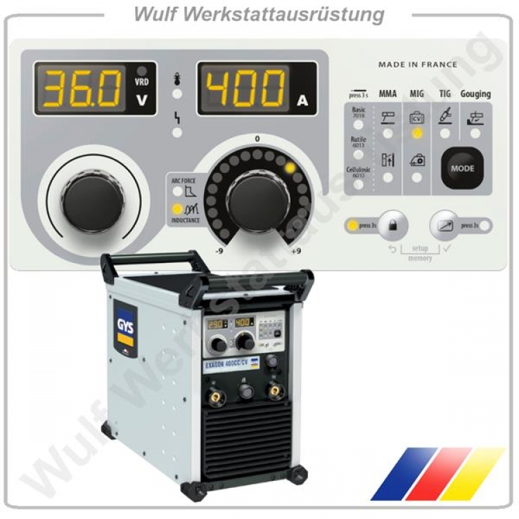 GYS EXAGON 400 CC/CV 6 IN 1 INVERTER JGH 5681 £120 P/W - Jenpro GWER